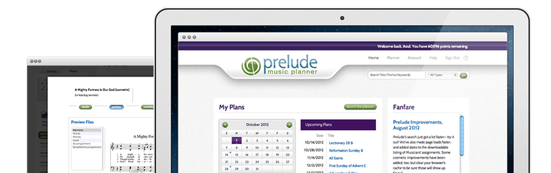 Prelude Music Planner